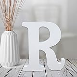 Amazon.com: 6 Inch White Wood Letters, Unfinished Wood Letters for Wall ...