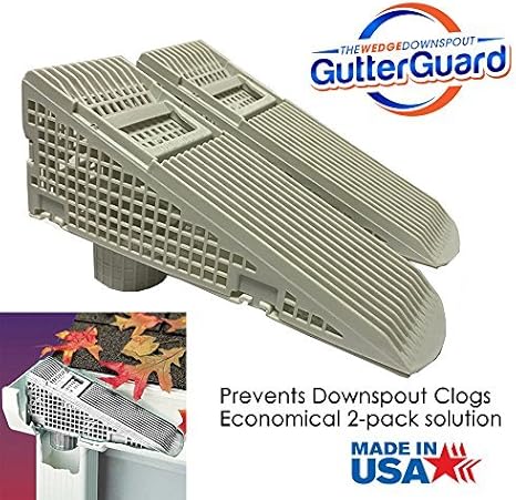 The Gutter Guard - Wedge Eliminates Downspout Pipe Clogs From Leaves ...