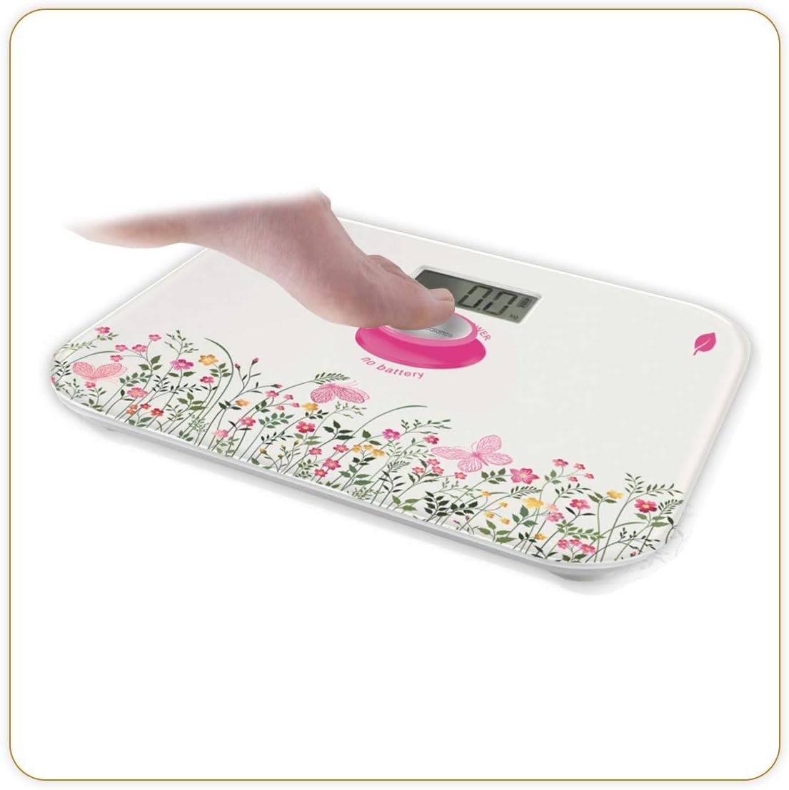 Little Balance 8328 Kinetic Floral Bathroom Scales without Batteries ...