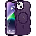 Amazon.com: Pepmune for iPhone 14 Plus/iPhone 15 Plus Case, Curly Wave Frame Hard Translucent ...