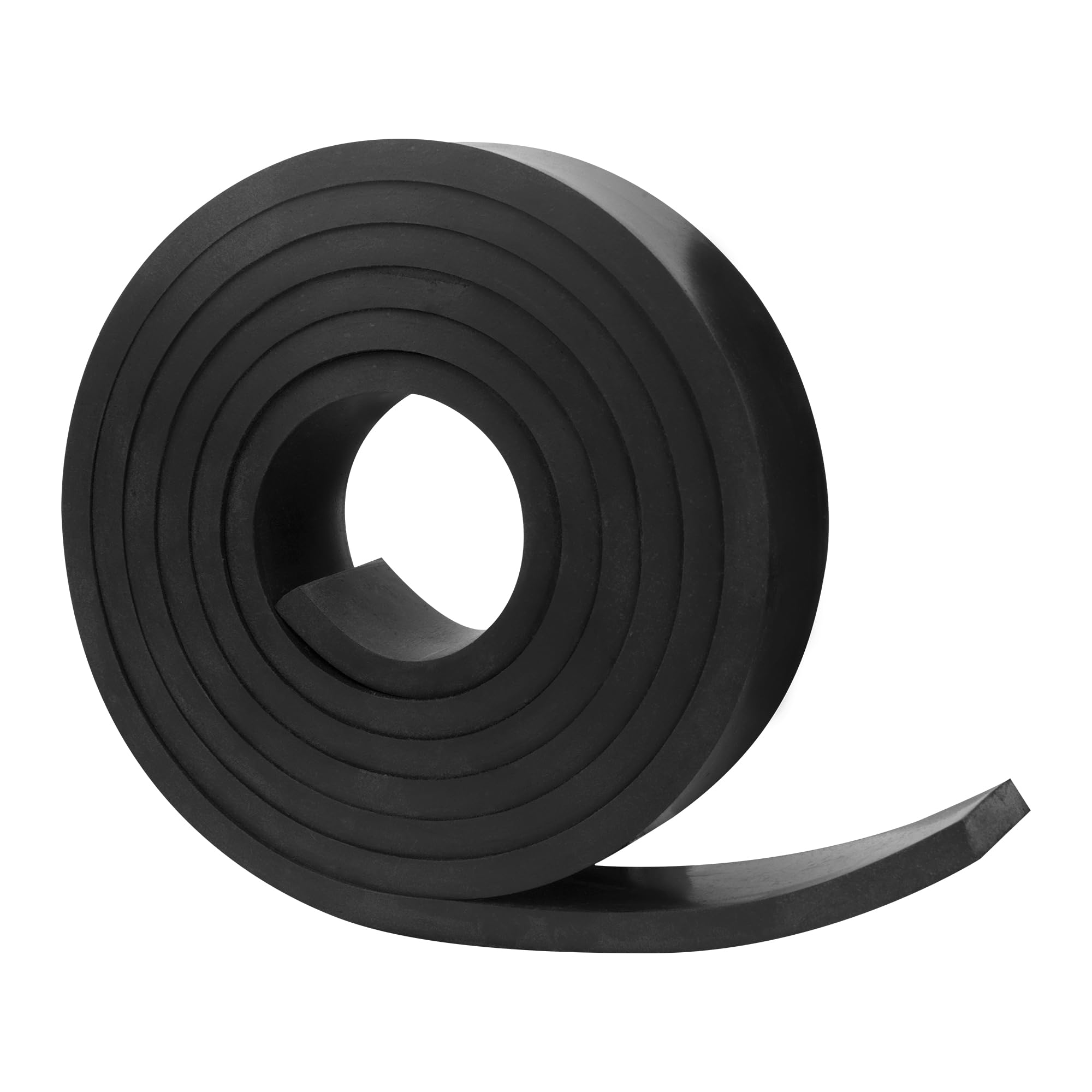 NABOWAN Solid Rubber Strip,Sheets,Rolls 1/4" (.250") Thick x 1" Wide x ...