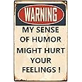 Amazon.com: Funny Sarcastic Metal Signs For Garage Man Cave Bar ...