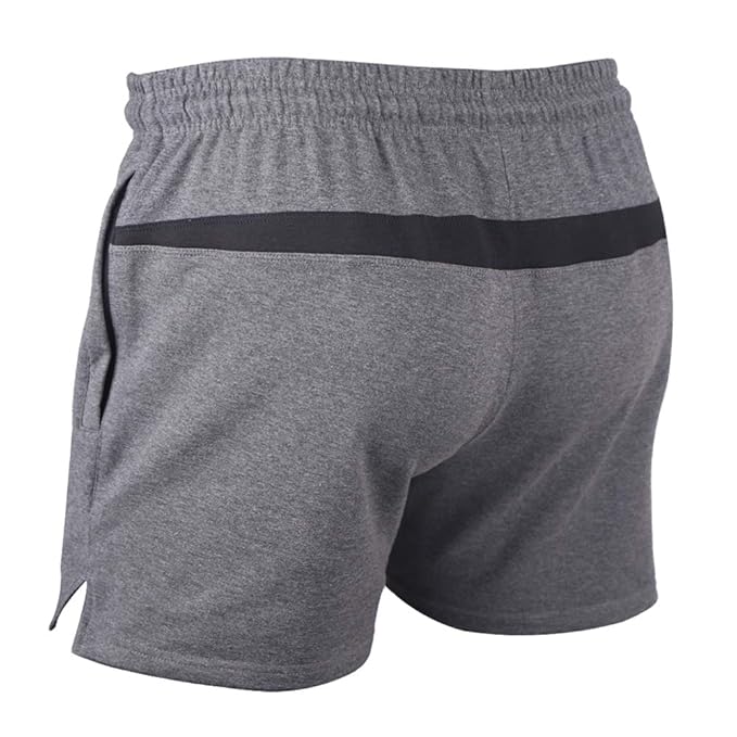 Buy Muscle Alive Workout Shorts with Pockets for Men Terry Cotton 5 ...