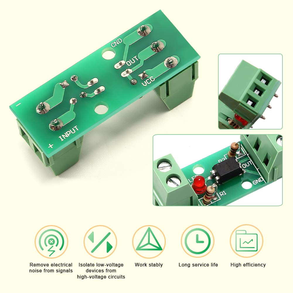 Mua 5 PCS Optocoupler Isolation Board, Icstation DC 12V Optocoupler ...