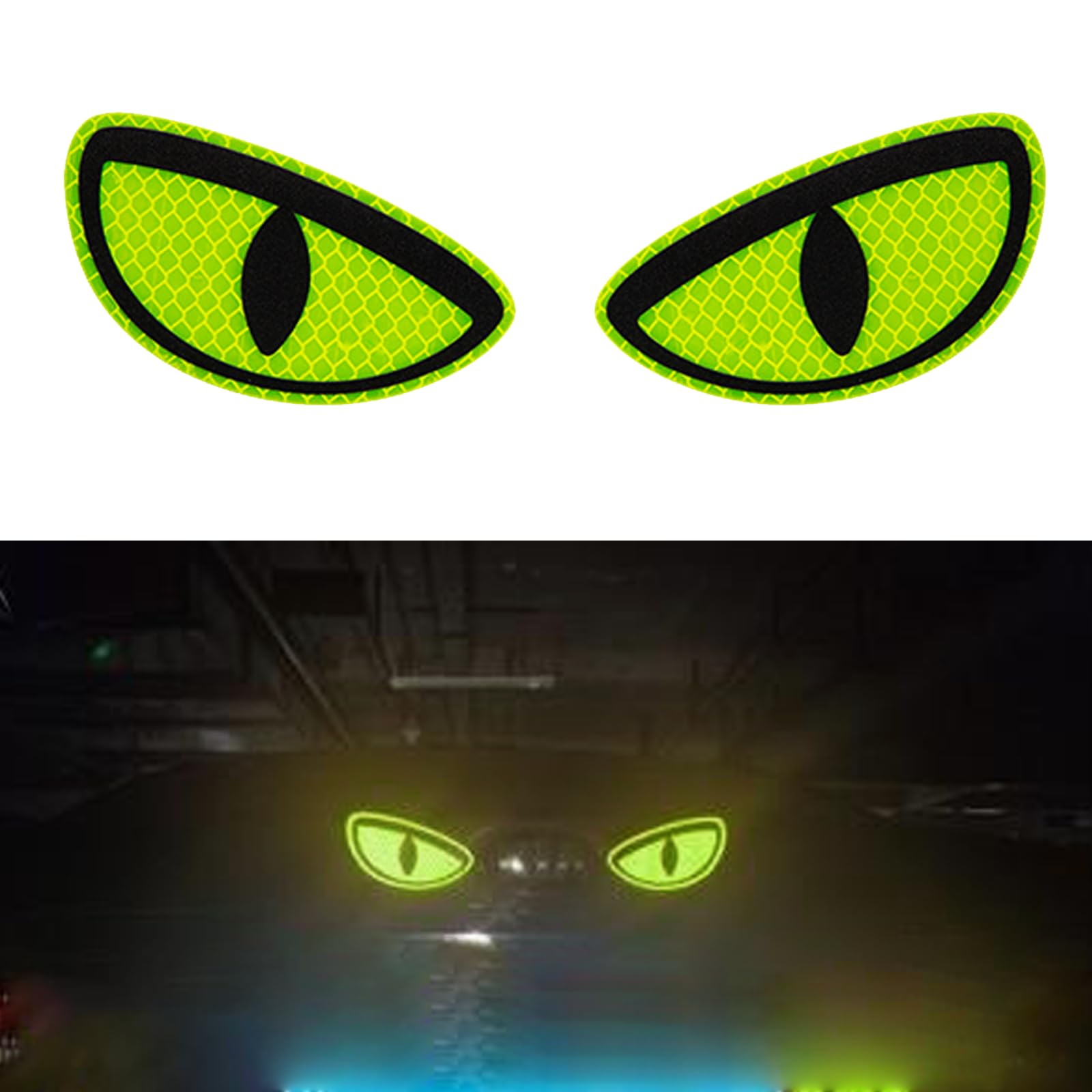 Mua Thcbme 1 Pack Car Stickers Eye Yellow Night Safety Driving ...