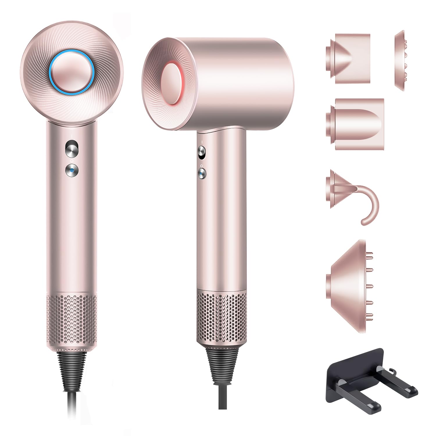 Brushless Powerful Hair Dryer, 1600W 110,000 RPM Fast Drying High Speed Low Noise Blow Dryer ...