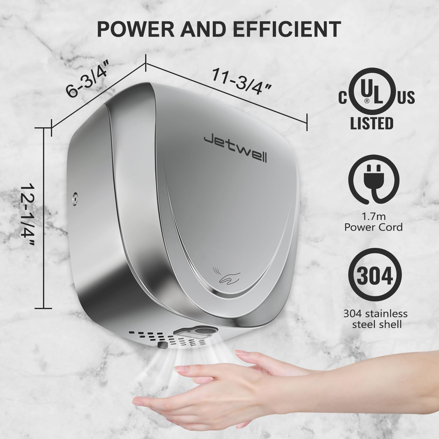 Mua 2Pack UL Approved Commercial Hand Dryer with HEPA Filter- Automatic ...