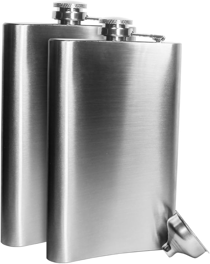 Tonpop Flasque Alcool Acier Inoxydable, Hip Flask,Flasque Portable avec ...
