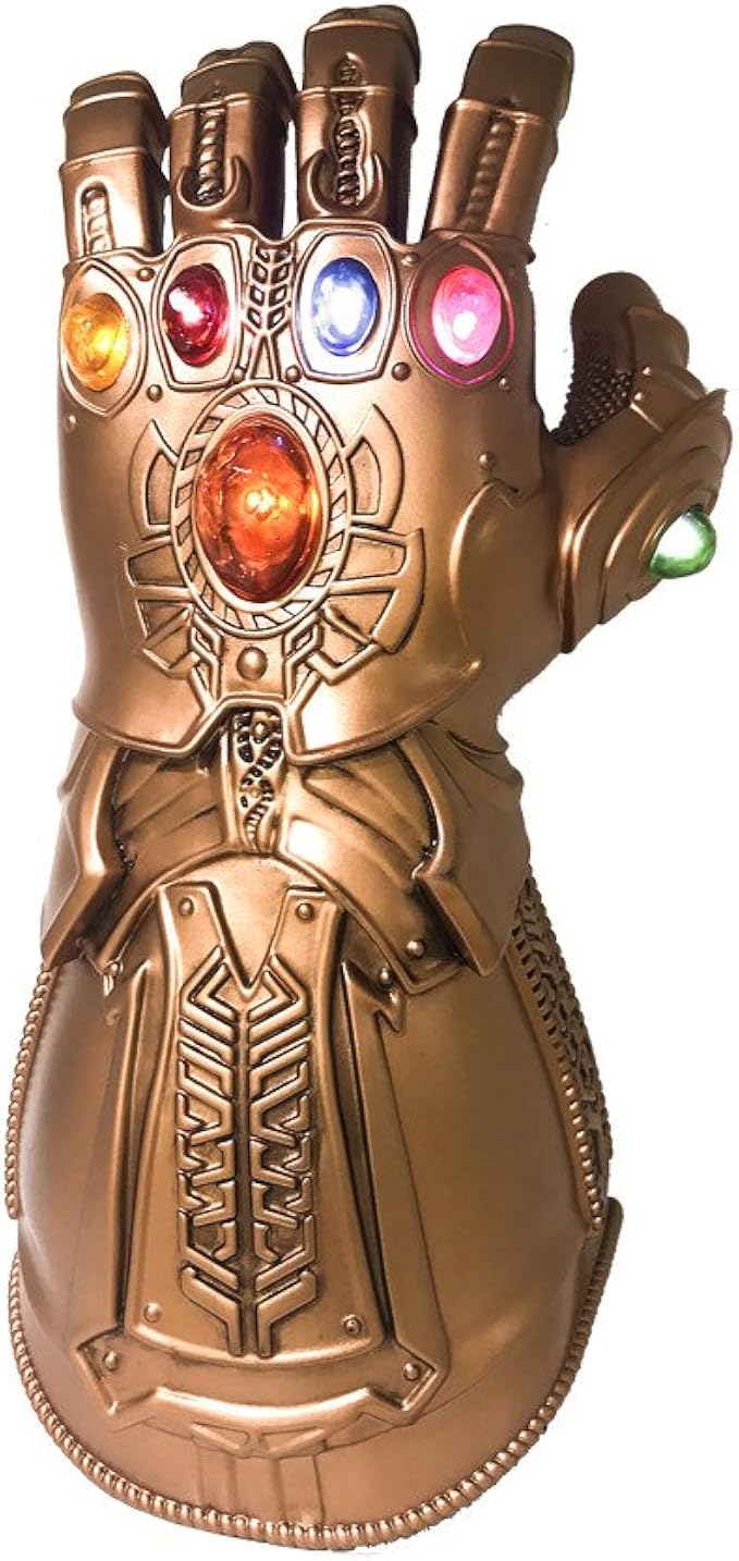 Thanos Infinity Gauntlet Gloves with Gems Costume Armor Props for Adult ...