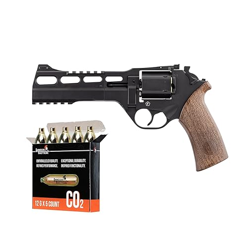 Goldenball-Chiappa Rhino 60DS 4.5mm Air Pistol CO2 Revolver Black ...