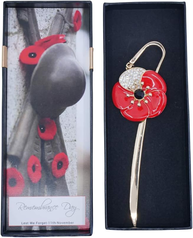 SPoppy Gifts Metal Bookmark Poppy Gifts for Women Memorial Day ...