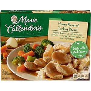 Marie Callender's Frozen Dinner, Honey Roasted Turkey Breast, 13 Ounce ...