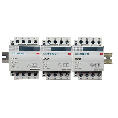 Buy 12 Pole Contactor Normally Open Lighting Contactor 120V Coil, 4 x 3 ...