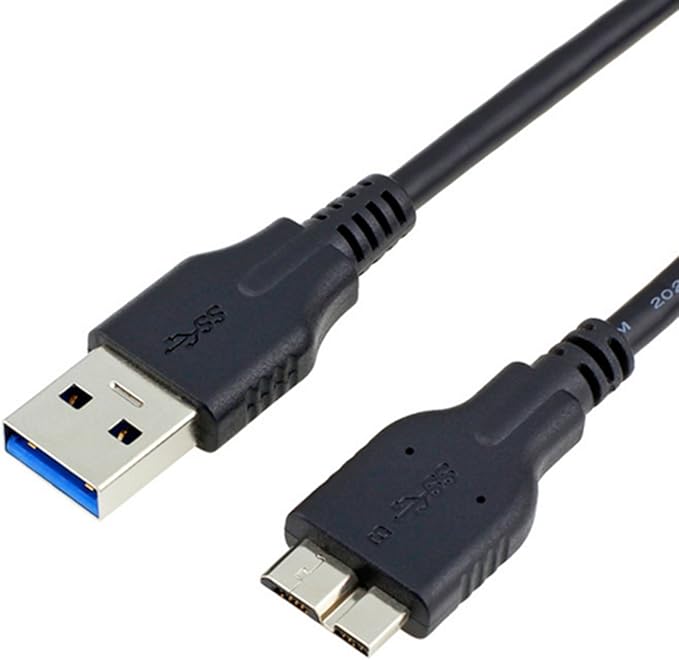 Amazon.co.jp： GeeSo 0.13m 黒 超高速 USB3.0 ケーブル USB3.0 A-microBタイプ スタンダード ユニバーサルコネクター: 家電・カメラ