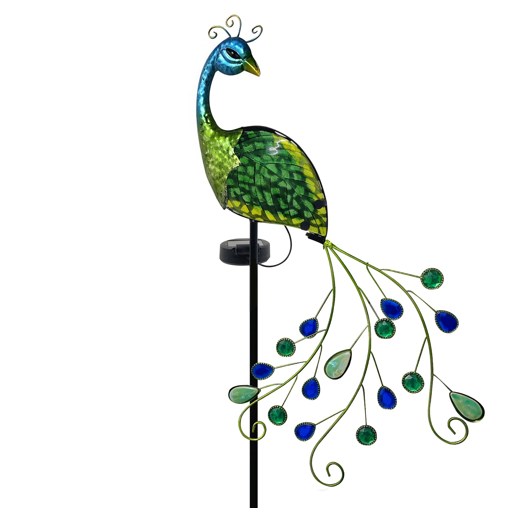 teyigarden Peacock Solar Garden Stake Lights Decorative, Waterproof ...
