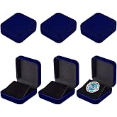 Amazon.com: FINGERINSPIRE 6pcs Black Velvet Challenge Coin Presentation ...