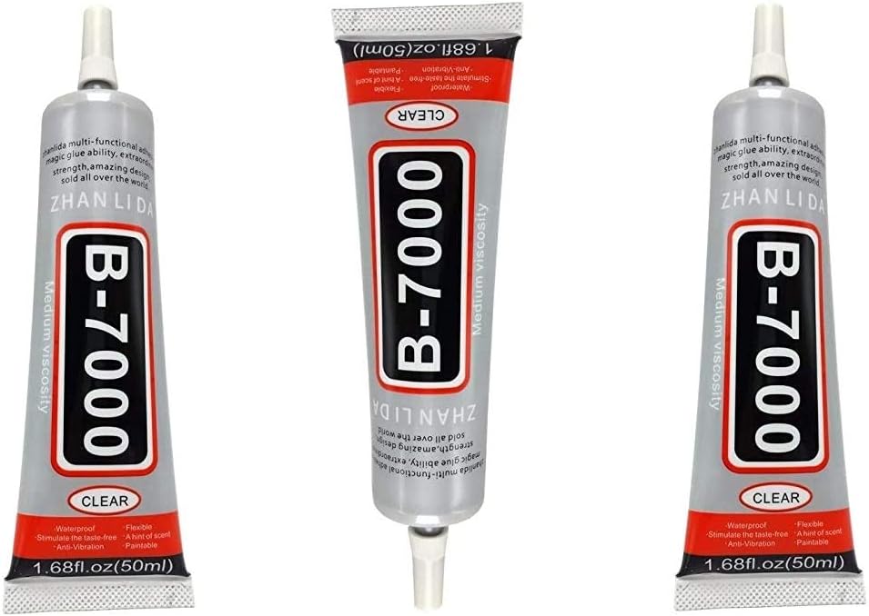 Pacificdeals B7000 Multipurpose Transparent Clear White Adhesive ...