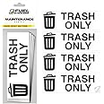 Amazon.com: Trash Only Sticker for Trash Can, Garbage Can - 3-5 Year Indoor/Outdoor Rated ...