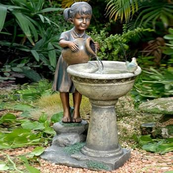 Amazon.com: SOLAR Japanese Asian Temple Pagoda ZEN bird bath Outdoor ...