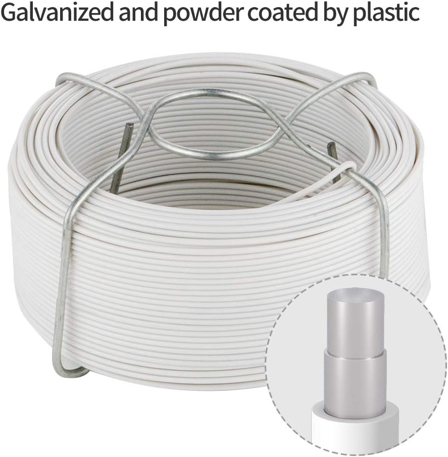 0.95MM X 50M X 6 Pieces Garden Wire Coil PVC Coated Wire Fencing ...