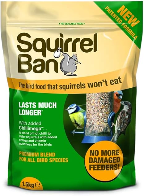 Squirrel Ban - The Squirrel Proof Bird Food - An anti-squirrel bird ...