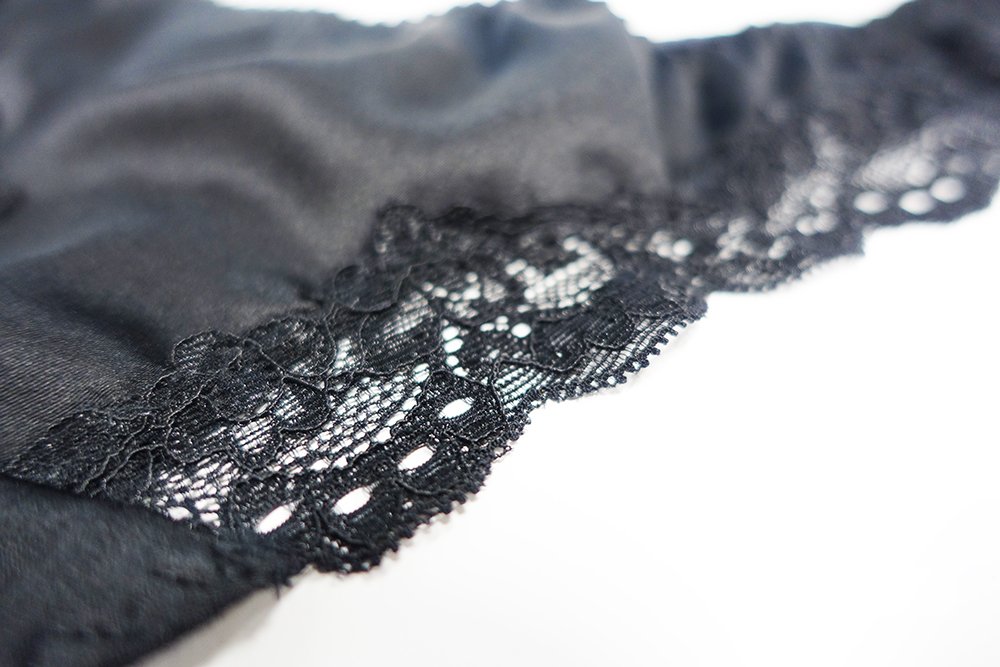 SilRiver Womens Silk G-String Thong Panties Satin T Back Lace Thong ...