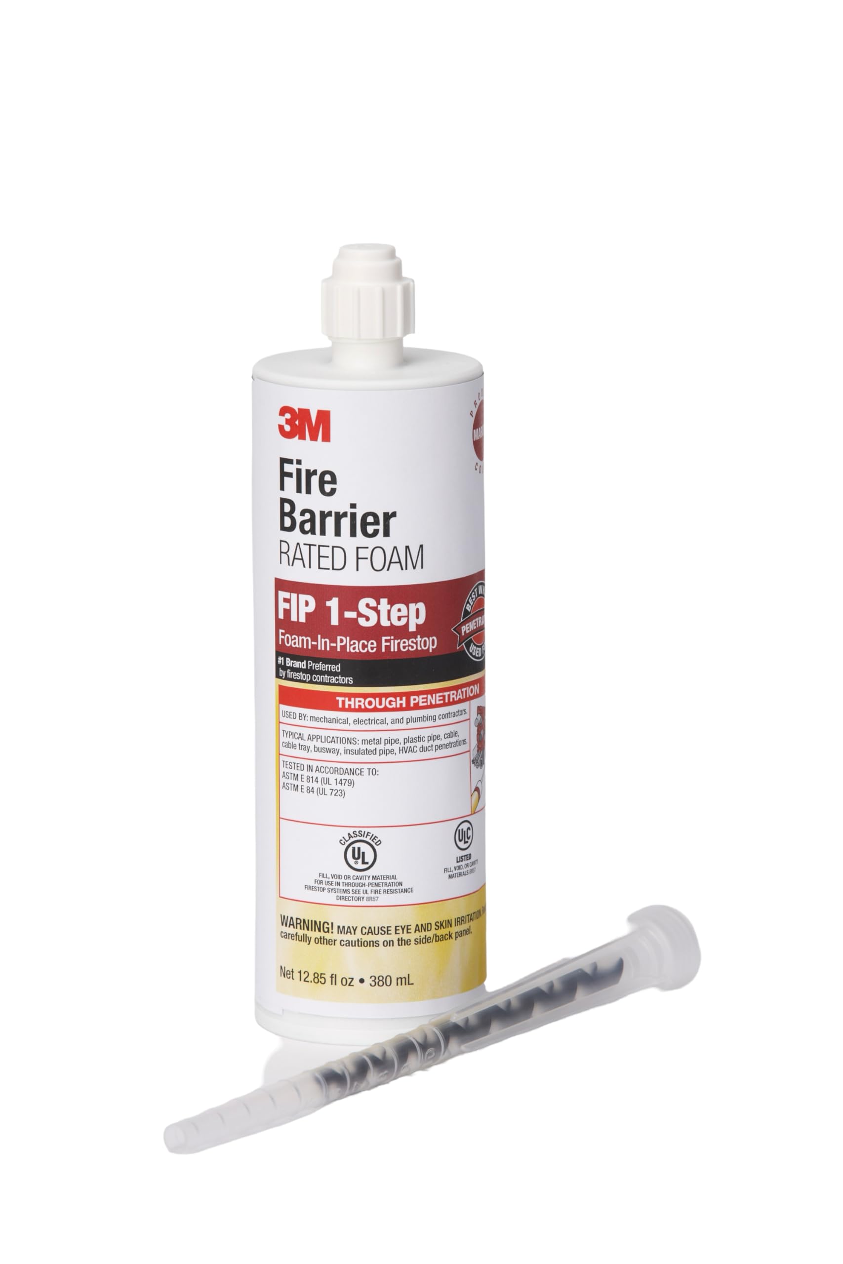 3M Fire Barrier Rated Foam FIP 1-Step, Maroon Color, 1-Step, Two-Part ...