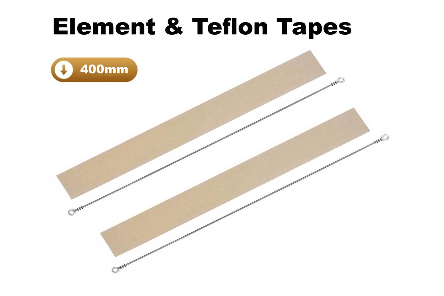 5 X IMPULSE HEAT SEALERS ELEMENT AND TEFLON STRIP SPARES KIT FOR 200MM ...