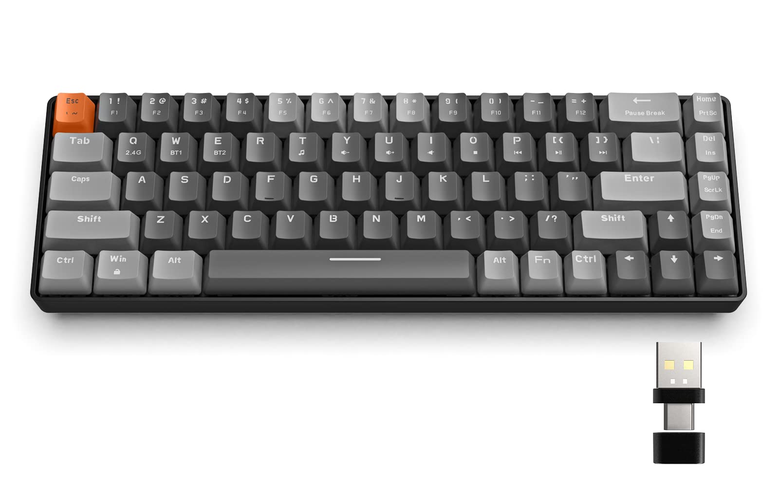 Mua RK68 60% Wireless Mechanical Keyboard, Bluetooth 5.0/2.4GHz with ...