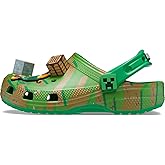 Amazon.com | Crocs Unisex-Child Classic Minecraft Clogs, Multi, 11 ...