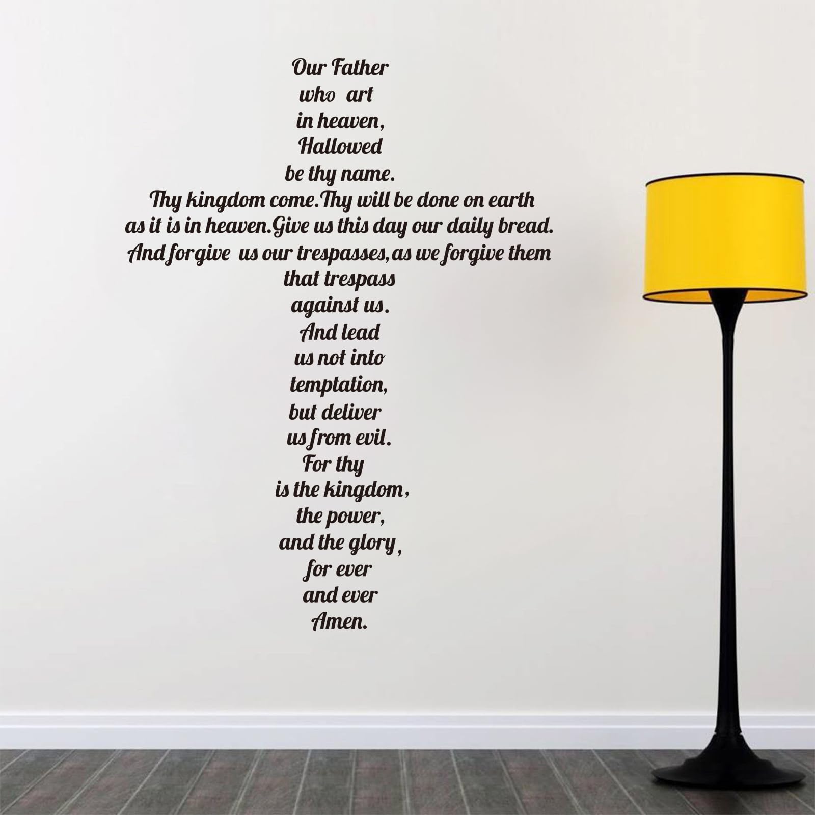 decalmile The Lord’s Prayer Wall Decals Quotes Our Father who Art in ...