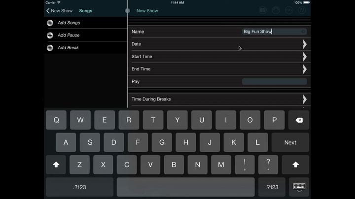 Set List Maker - App on Amazon Appstore