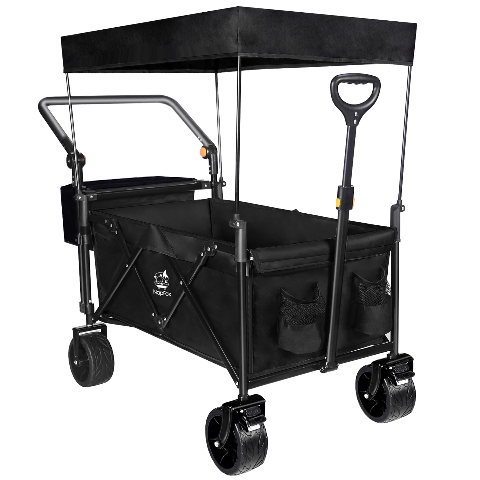 Napfox Collapsible Wagon Heavy Duty Wagons Carts Foldable with ...