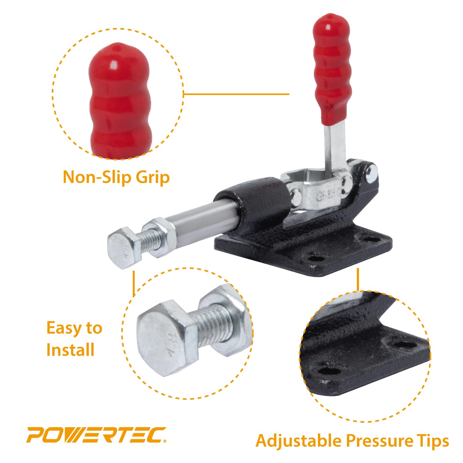 Mua POWERTEC Push Pull Toggle Clamp, 500lbs Holding Capacity, 305CM ...