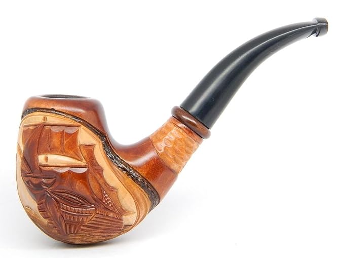 Superior Tobacco Smoking Pipe " Flying Dutchman Ship " Hand Finished ...