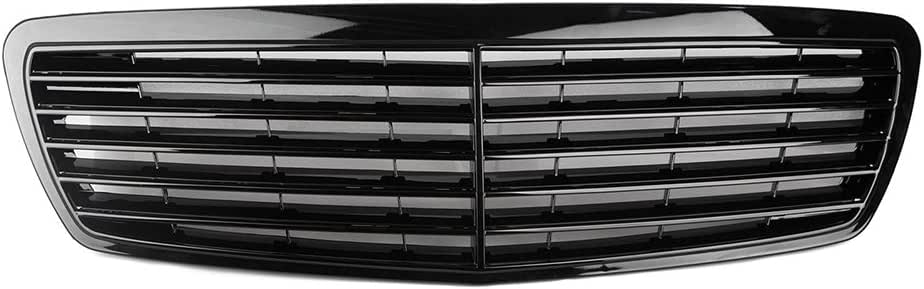 Amazon.com: GZYF Glossy Black Front Grill Grille for Mercedes Benz E ...