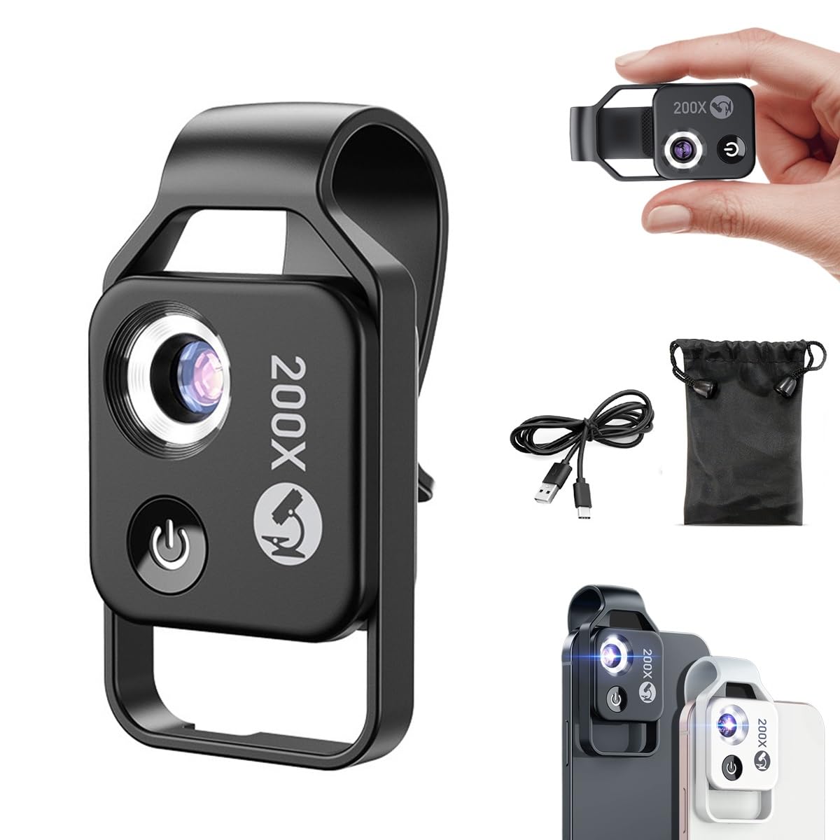 Mua Nanozoom 200x Magnification, Nanozoom Hi-Tech Clip-on Lens, 200x ...