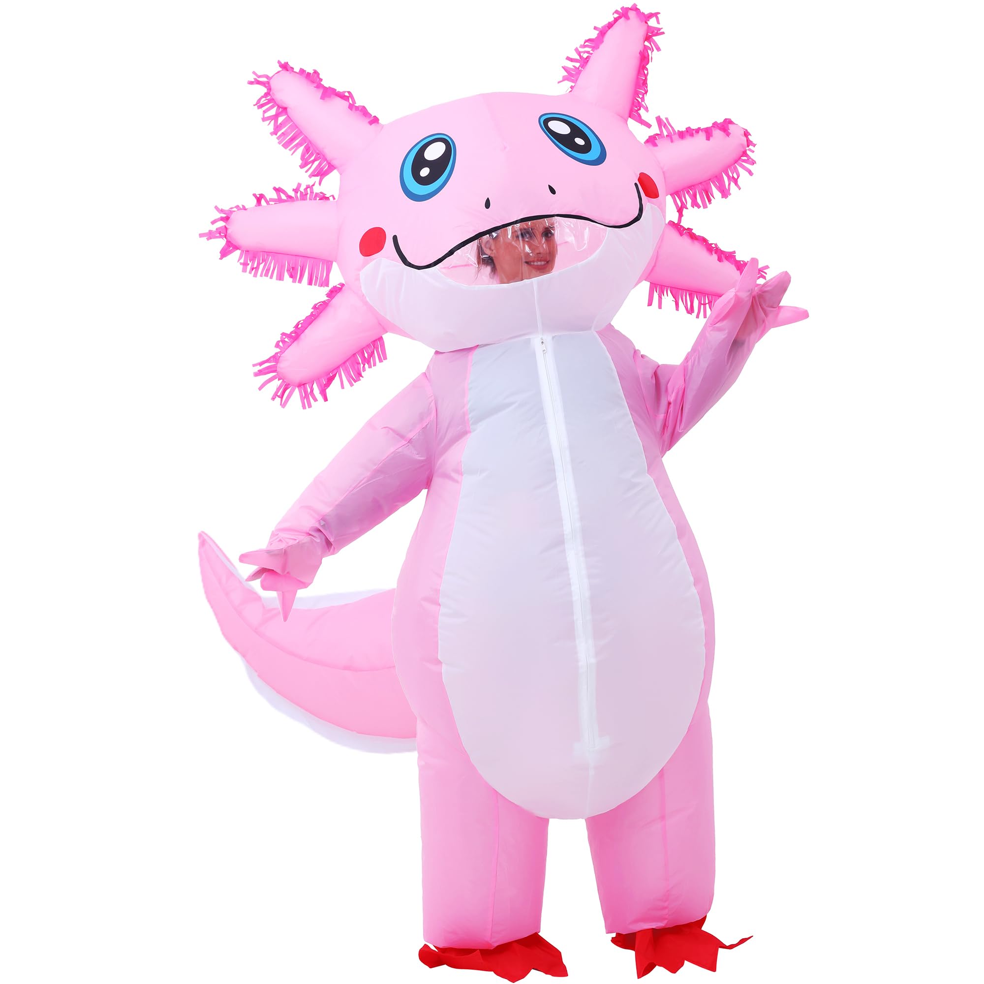 JOYBRO Inflatable Axolotl Costume Adult Funny Axolotl Costume Blow up ...
