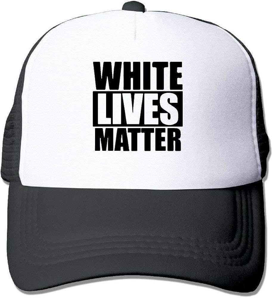 II Men Women White Lives Matter Logo Baseball Caps Black Black ...