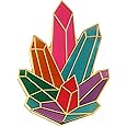 Amazon.com: Pinsanity Crystal Cluster Enamel Lapel Pin : Clothing ...