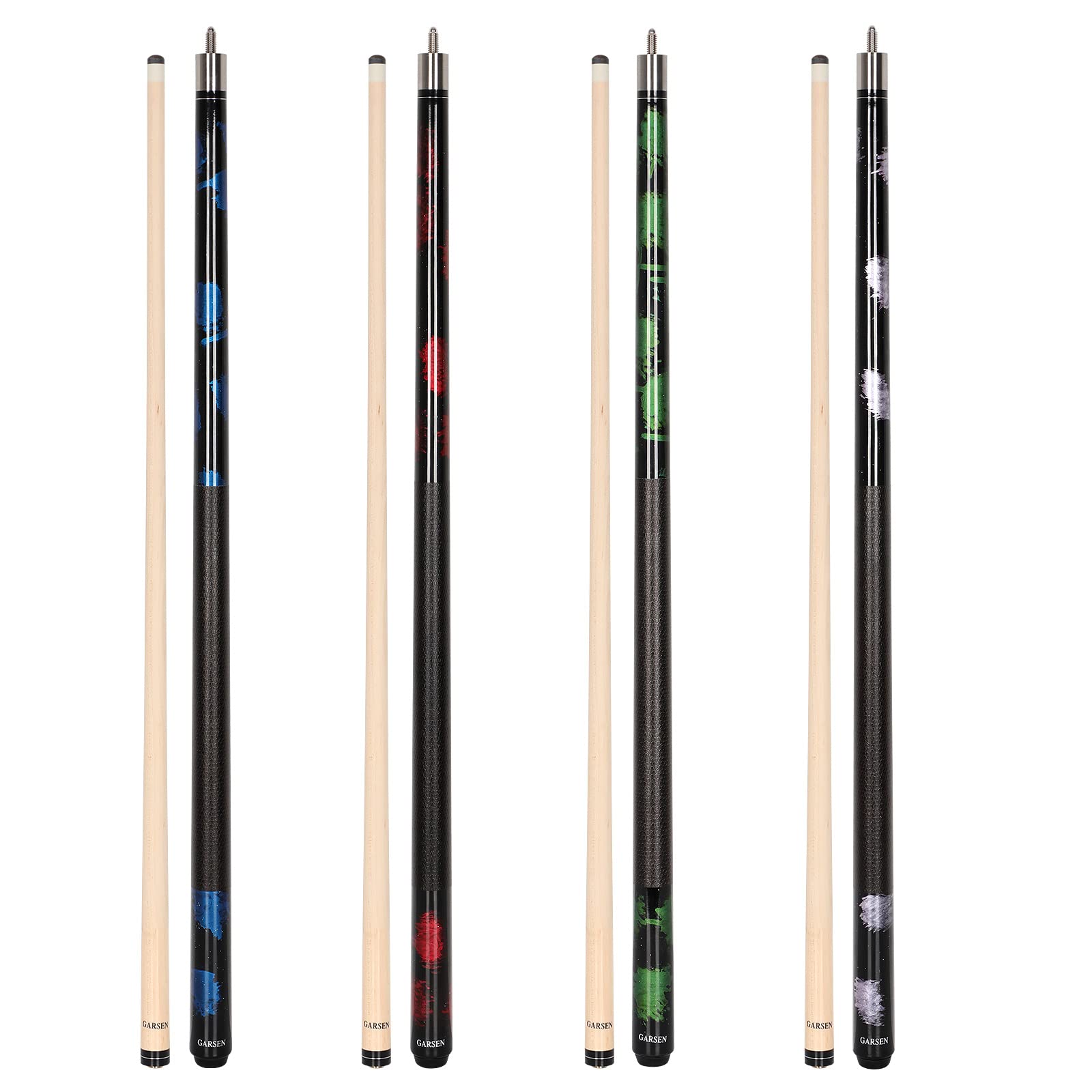 Mua 4 Pieces Pool Stick Cue Stick 58 inch 18 oz 19 oz 20 oz 21 oz Pool ...