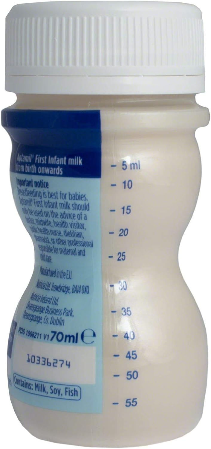 Aptamil First Infant Milk – Ready to Feed, 70ml, Box of 24 Bottles ...