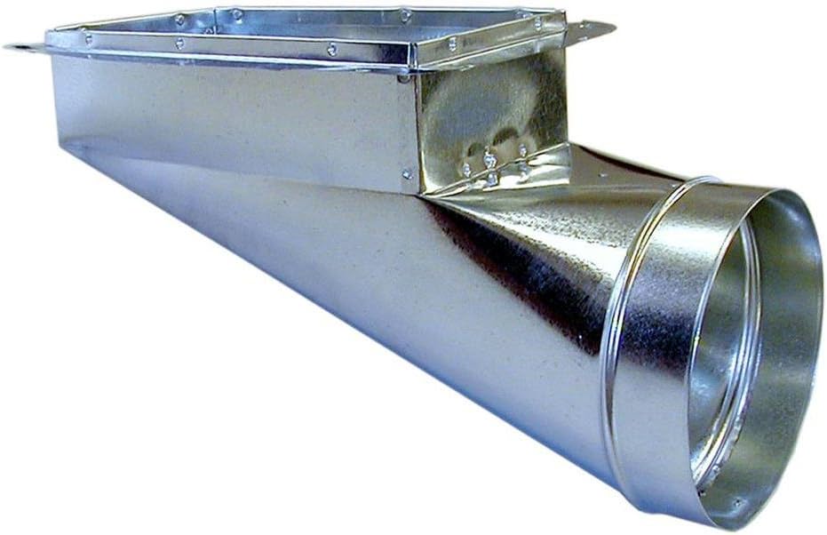 Master Flow 8 in. x 4 in. x 4 in. End Register Box with Flange ...