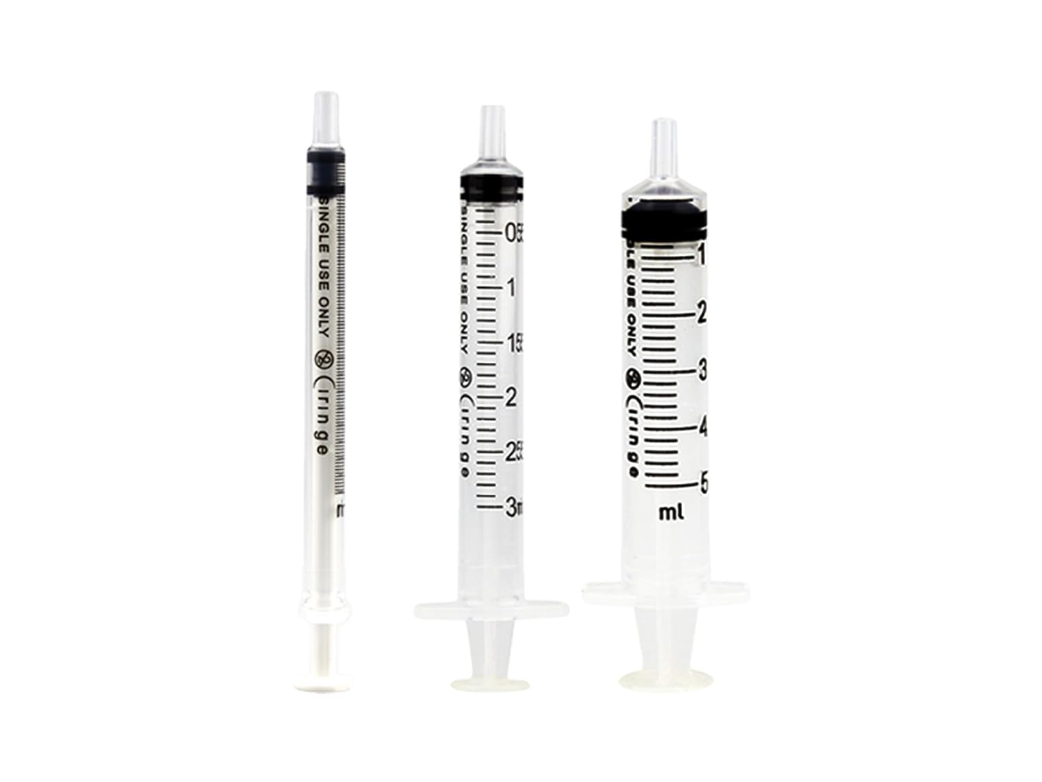 Ciringe 1 ml, 3 ml and 5 ml Syringe – 20 Sets – BigaMart