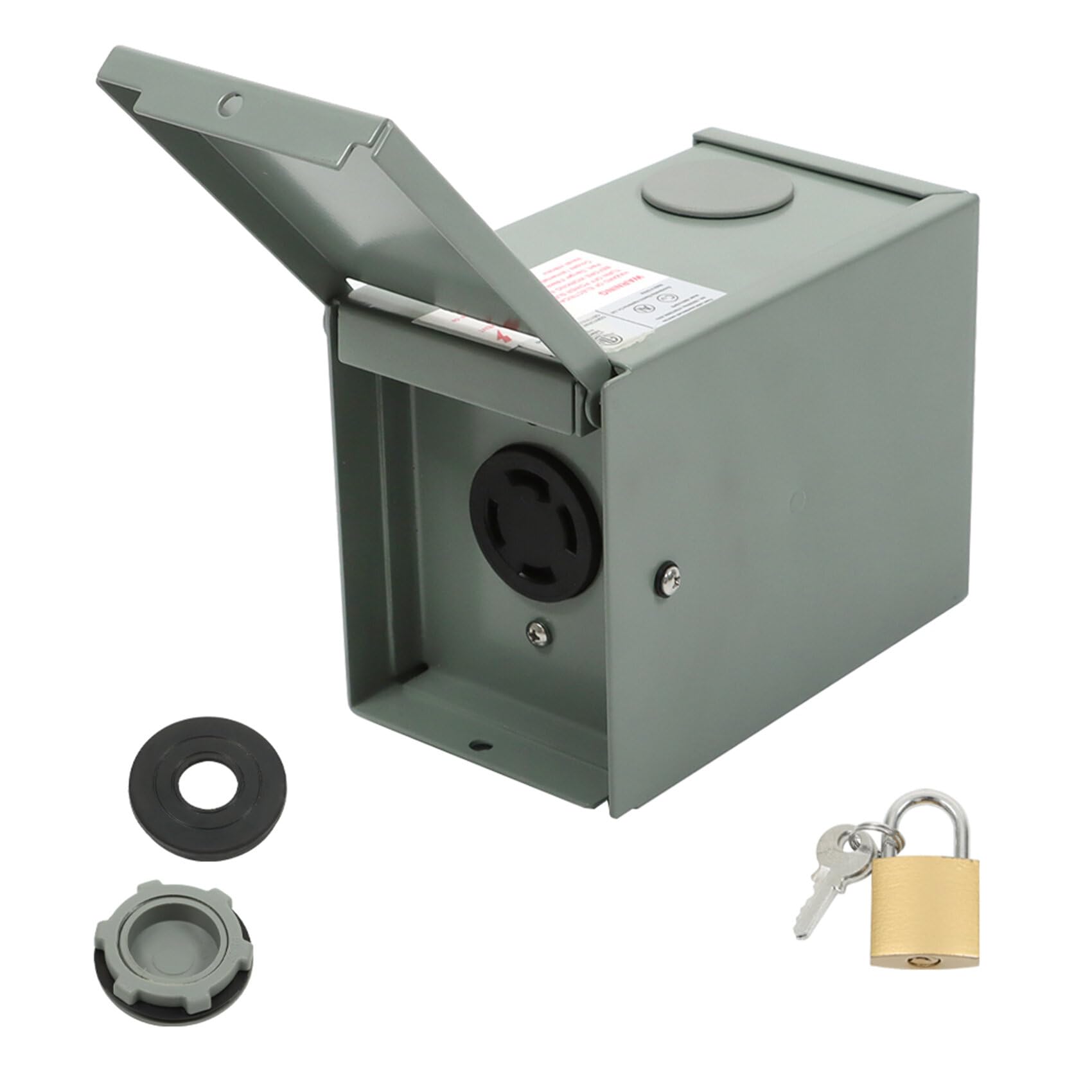 Labwork 30A Hinged Door Power Junction Box NEMA L14-30R Power Junction ...