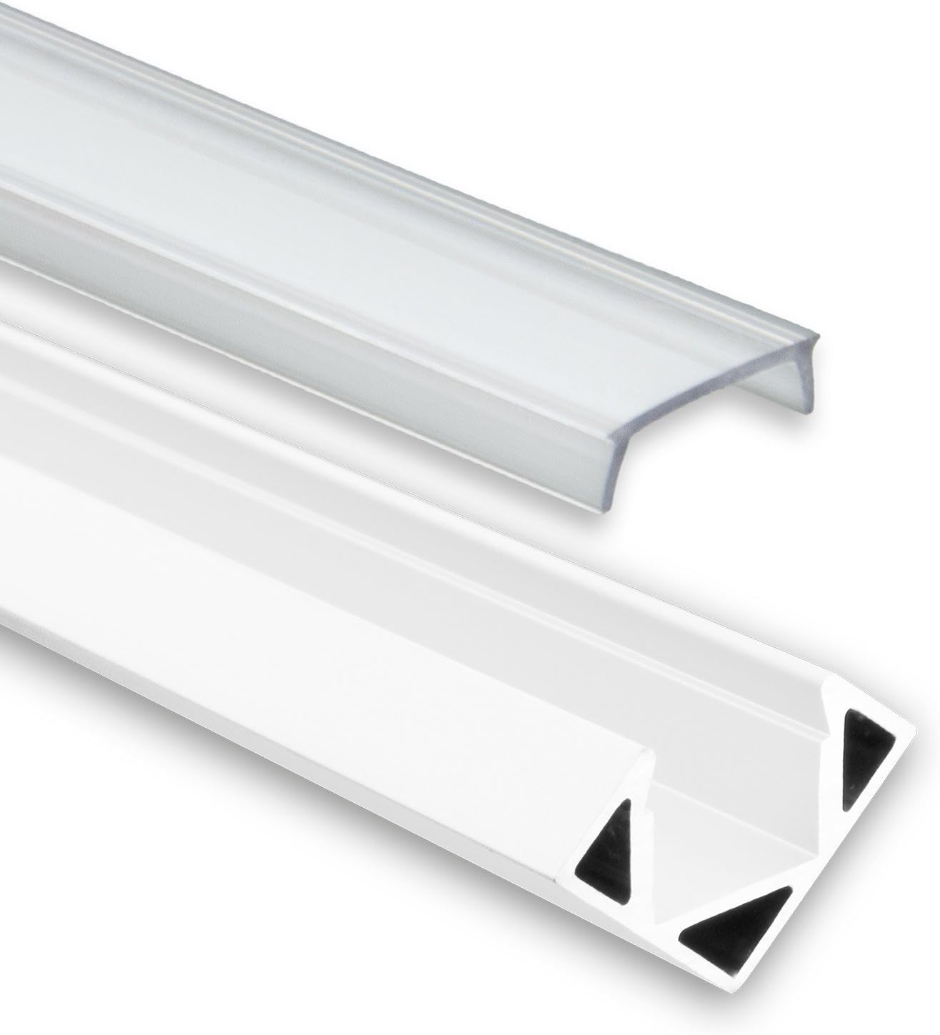 Profi LED Profil für LED Stripes - Serie Eckprofil Mini 11 (Alu-Profil ...