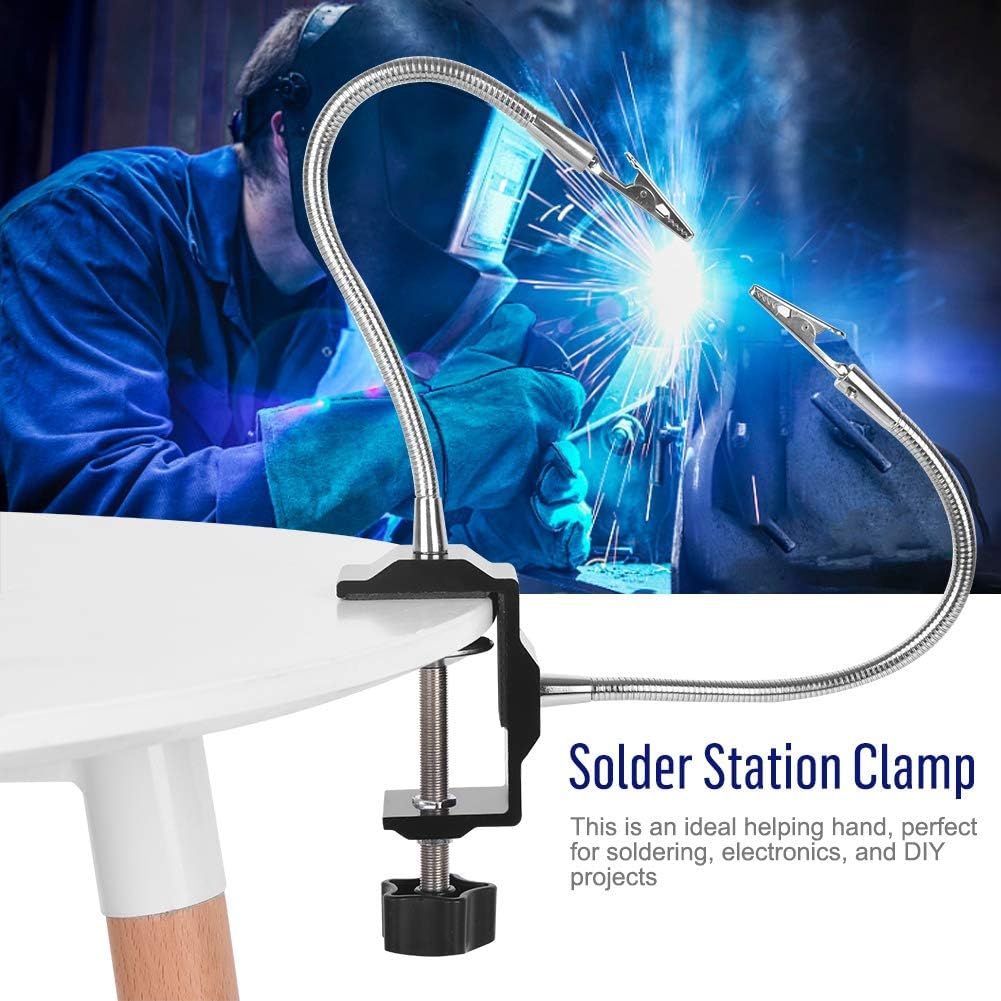 Universal Metal Arm Electric Iron Holder Solder Station Clamp Third ...