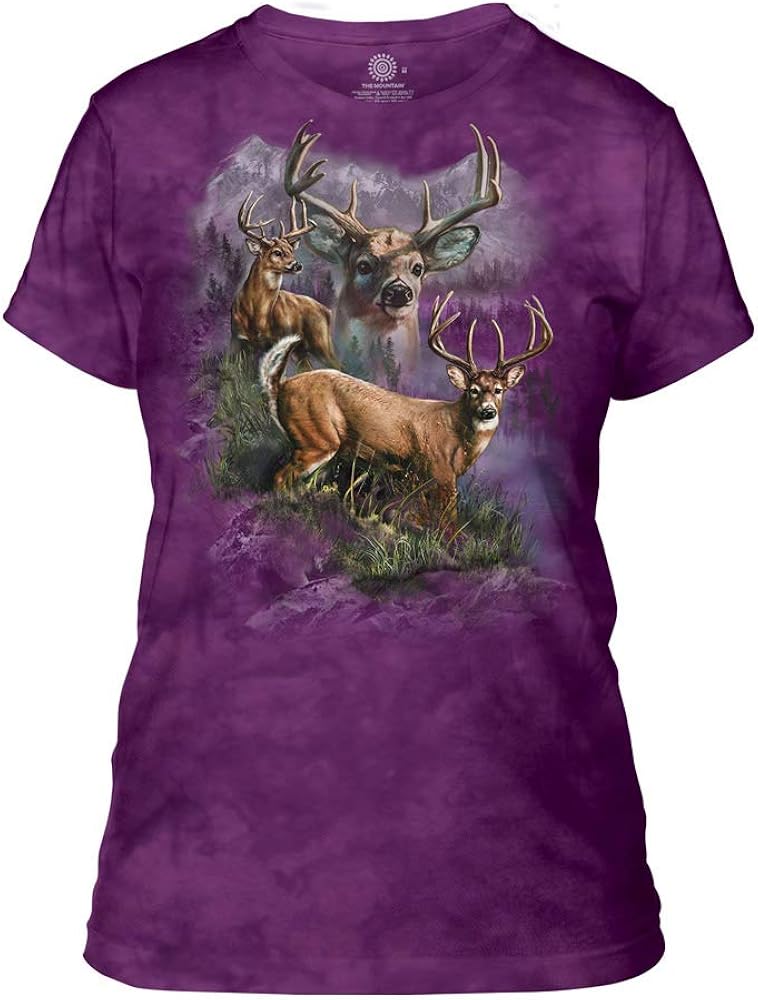 The Mountain Womens Deer Collage Apparel: Amazon.ca: Clothing & Accessories