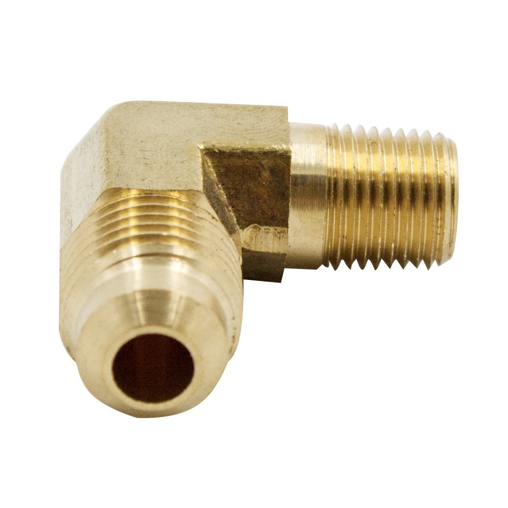 Fittings Vis Brass SAE 45 Degree Flare Tube Fitting Pack Of 1 90 Degree