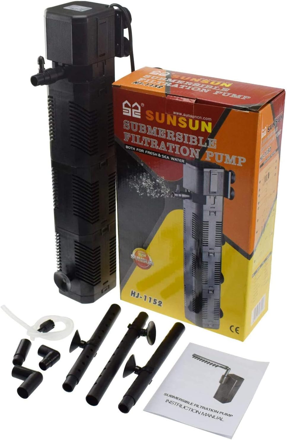 SunSun HJ-1152 3in1 Submersible Filtration Pump for Aquarium for Fresh ...